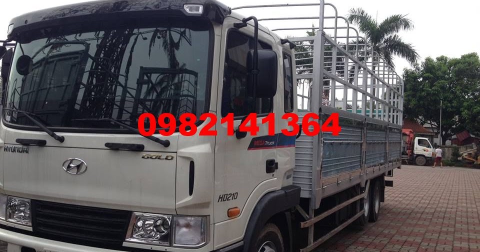 Xe tải Hyundai HD210 thùng khung mui phủ bạt | giaxetaihyundai