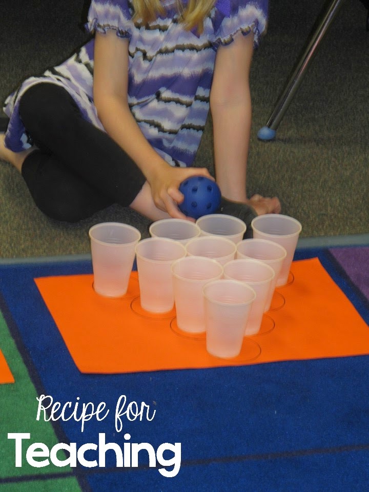 Subtraction Bowling with a FREEBIE! - Recipe for Teaching