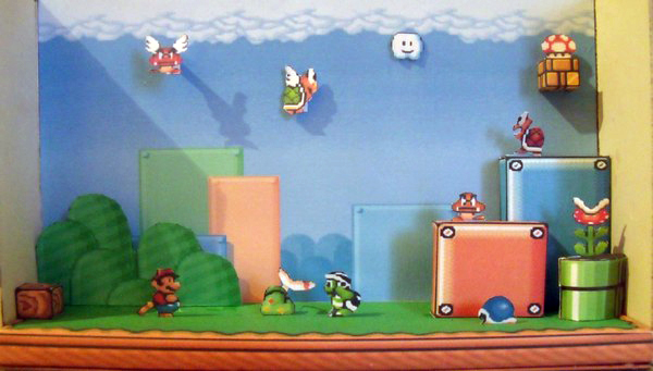 Super Mario Bros. 3 Papercraft Diorama | Paperized Crafts