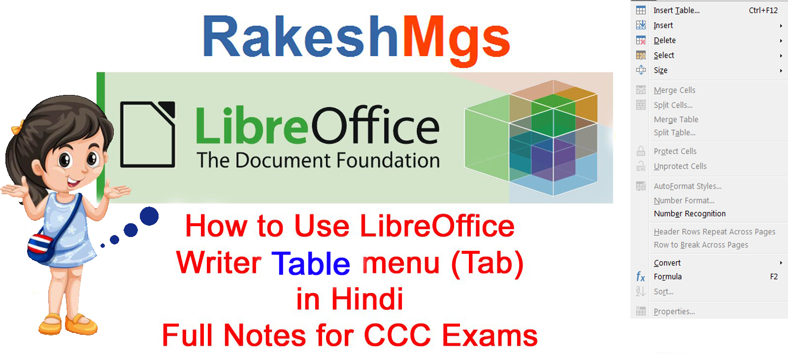 How To Use LibreOffice Writer Table Menu In Hindi Full Notes how-to-use-libreoffice-writer-table-menu-in-hindi-full-notes