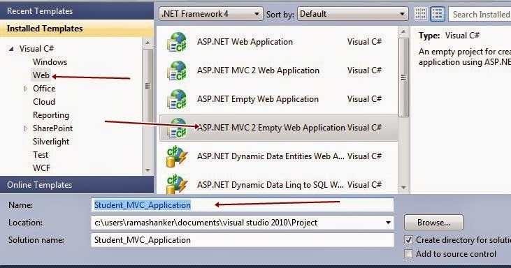 How to Create ASP.NET MVC Complete application with Model View and Controller Components | MY ...