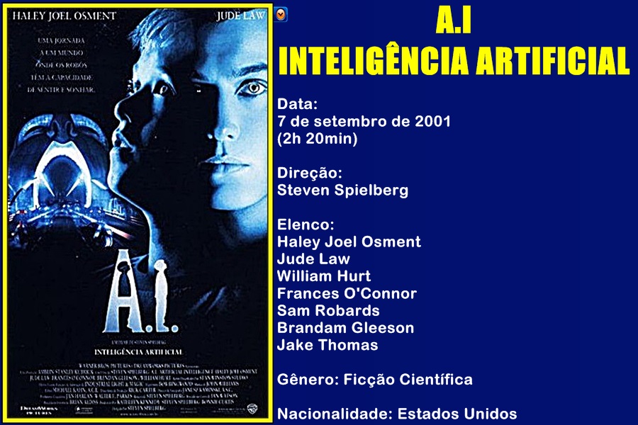 LEGENDA MAX: A.I - INTELIGÊNCIA ARTIFICIAL (2001) - Steven Spielberg ...