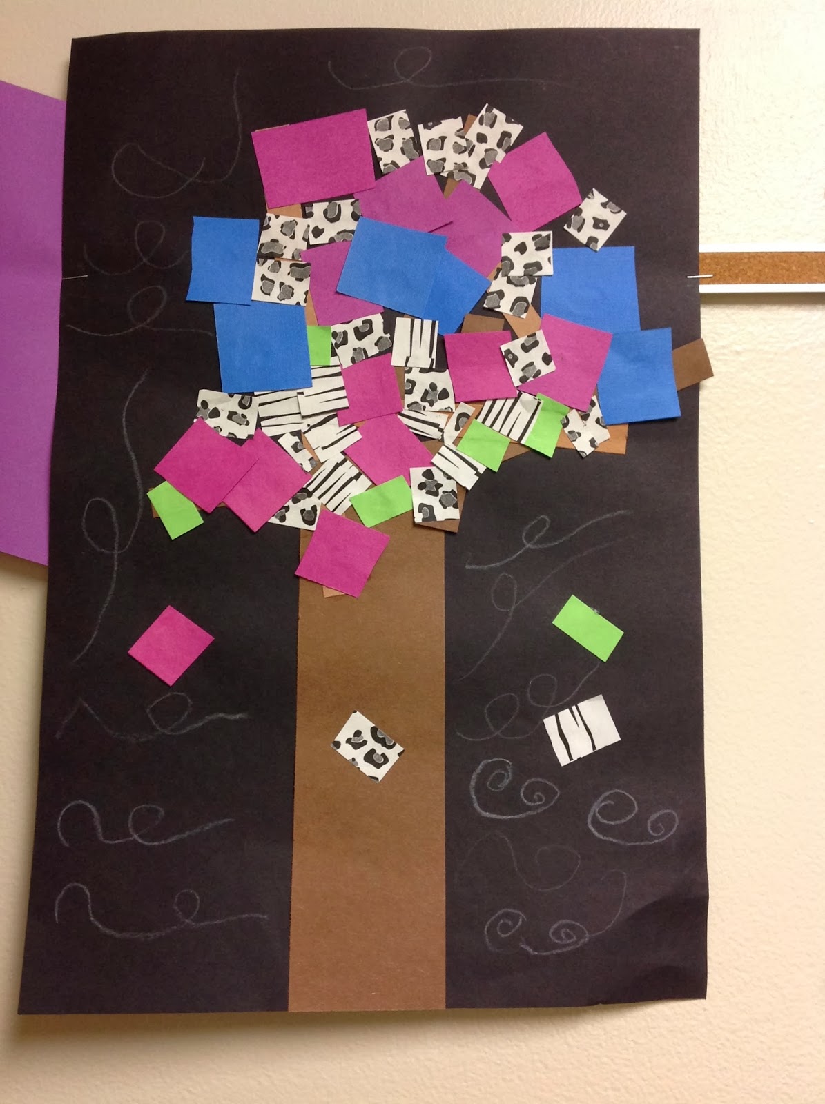 The Artsy Fartsy Art Room: Kindergarten and 1st Grade Windy Day Trees