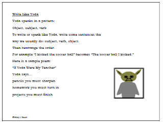 Artistry of Education: Talk Like Yoda Day -- May 21