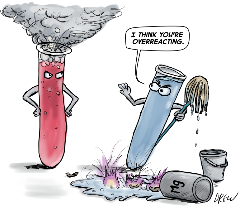 Cartoons I Drew: Overreacting