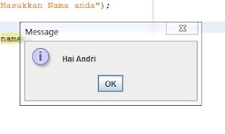 Astandri Java-Share: BEGINNER 9: PENGENALAN GUI DASAR, JOPTIONPANE ...