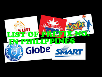 Philippines Prefix Numbers 2013 List - Philippine Prefixes for Mobile ...