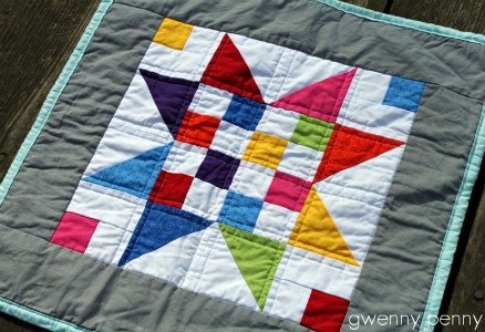 Gwenny Penny: Scrap Jar Stars Doll Quilt