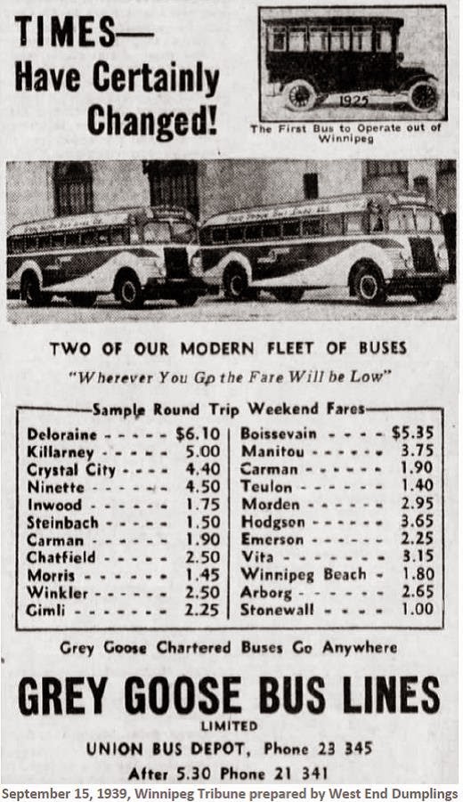 Winnipeg Places: 301 Burnell Street - Former Grey Goose Bus Lines Garage