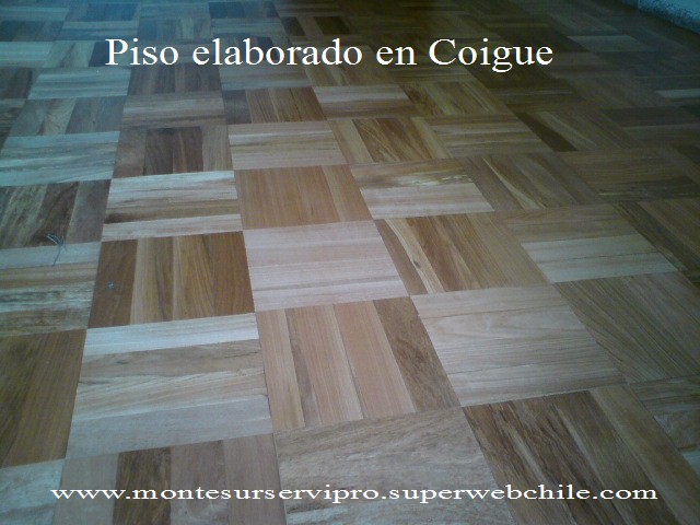 " MONTESUR SERVIPRO ": Piso de Madera Parquet en Coigue