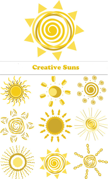 Quality Graphic Resources: Creative Sun Icons