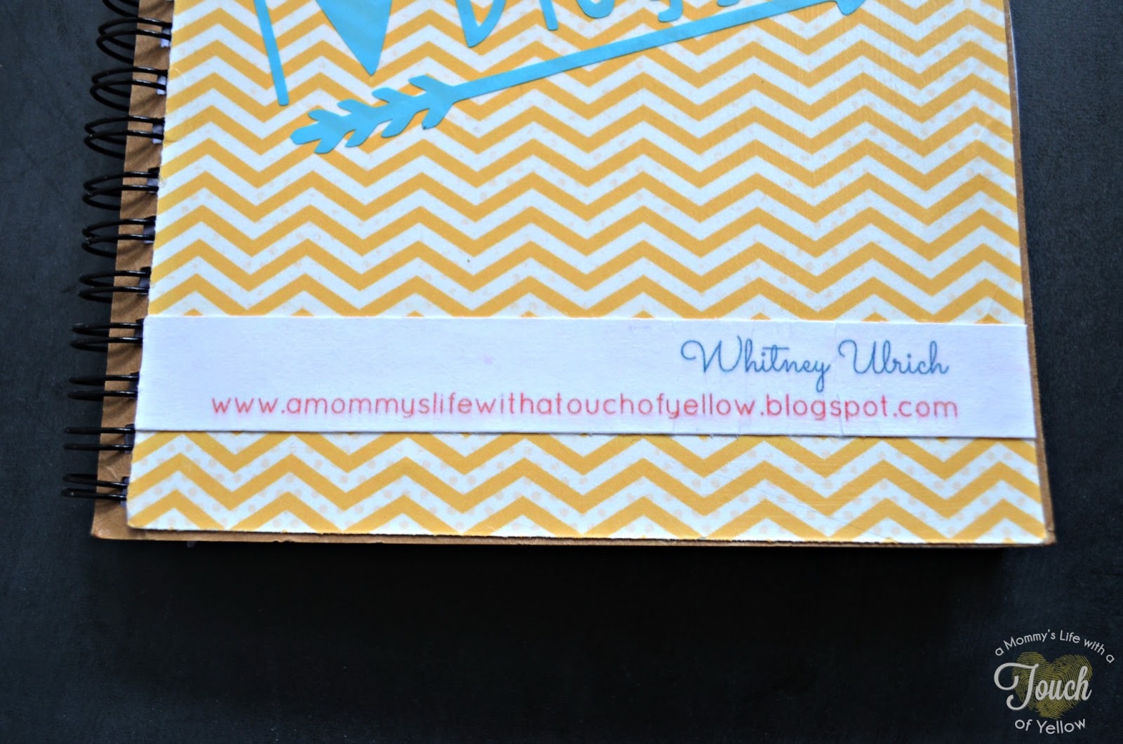 A mommy's life...with a touch of YELLOW: DIY Personalize Notebook ...