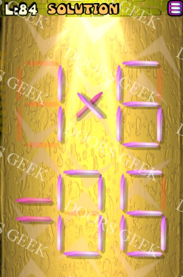 Matches Puzzle [Episode 12] Level 84 Solution ~ Doors Geek