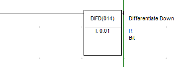 PLC Omron 1 - DIFU & DIFD (Different Up & Different Down)