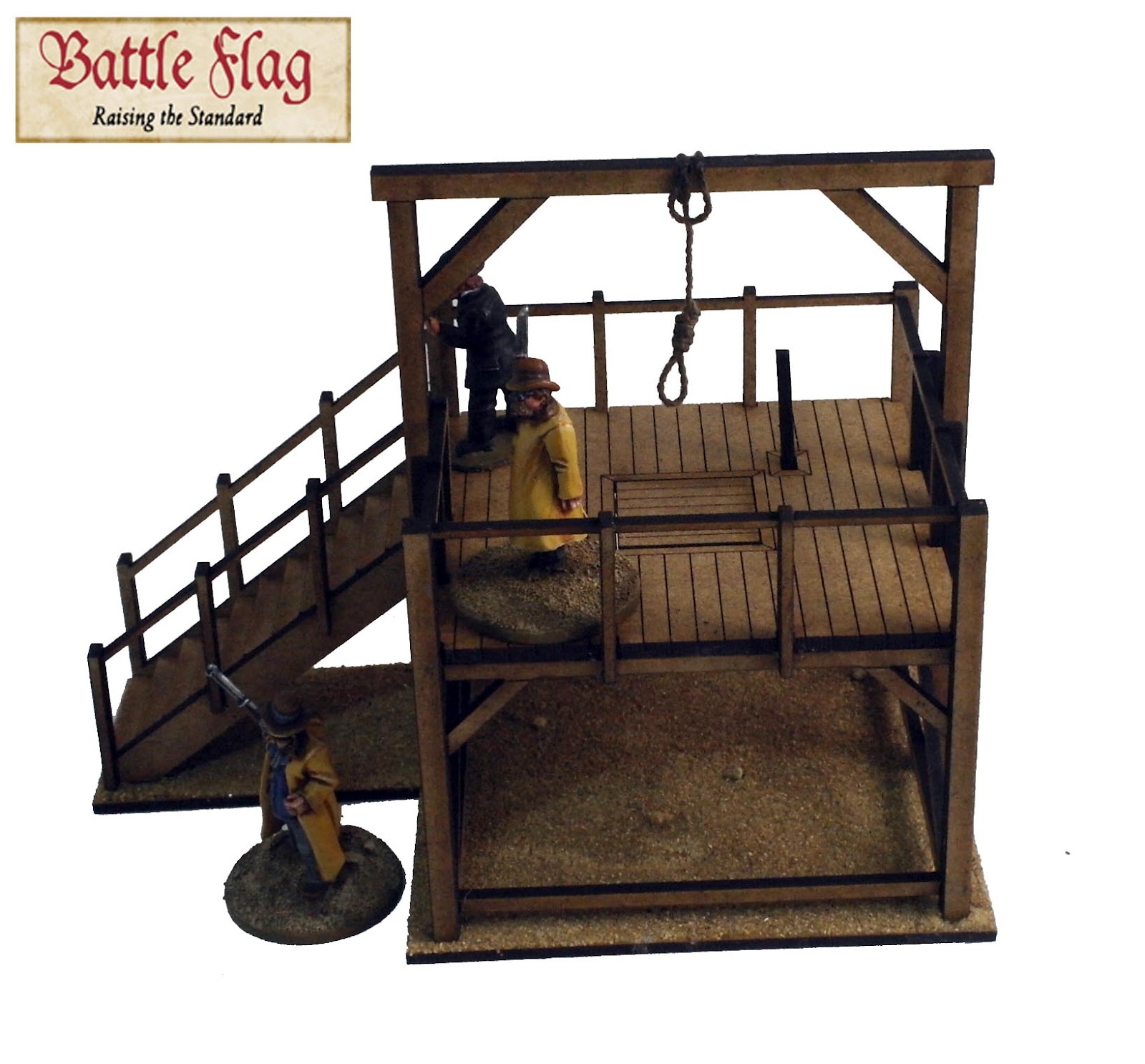 28mm Wild West Model Gallows. Hang'Em High! |Battle Flag