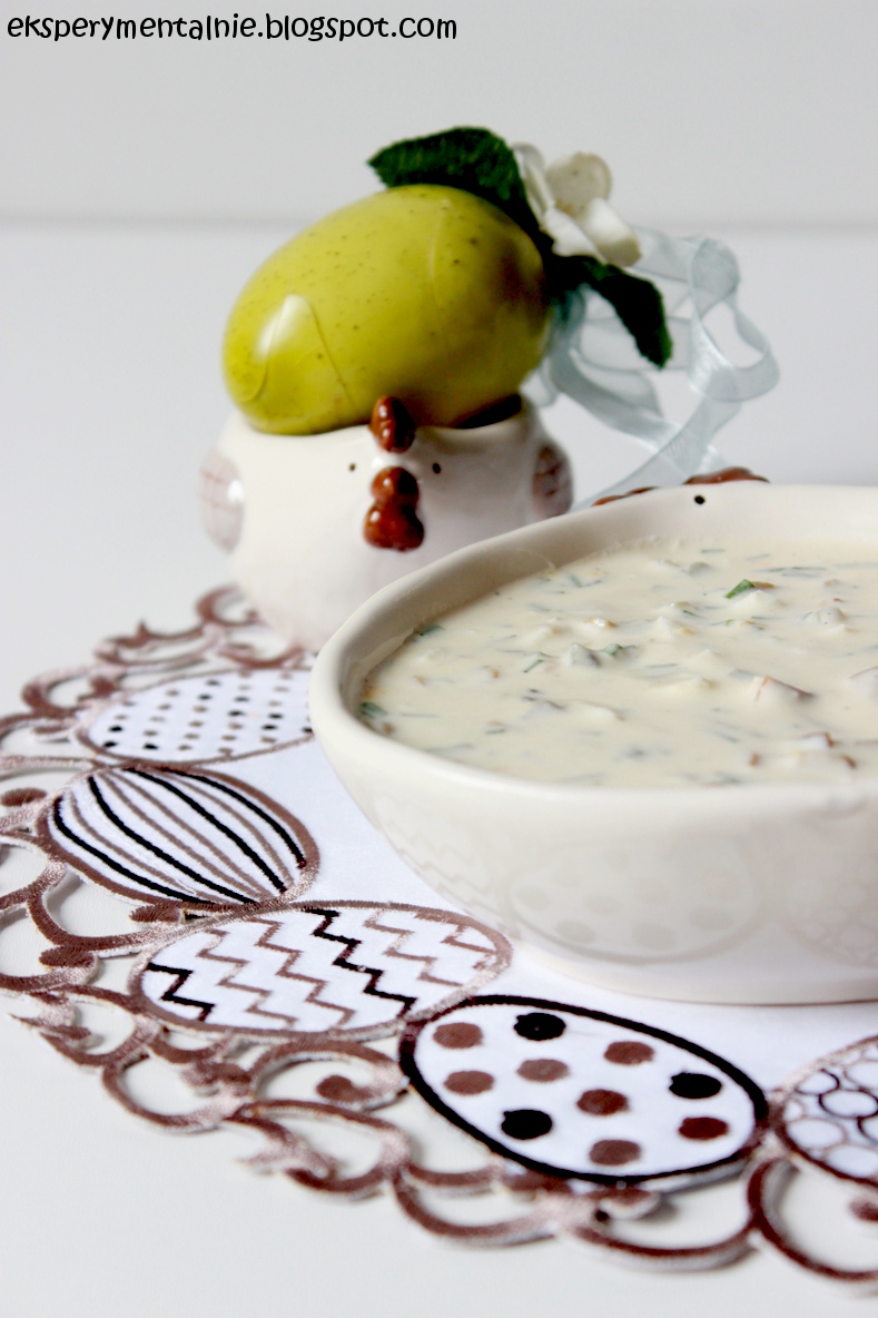 Sos tatarski z marynowanymi grzybkami