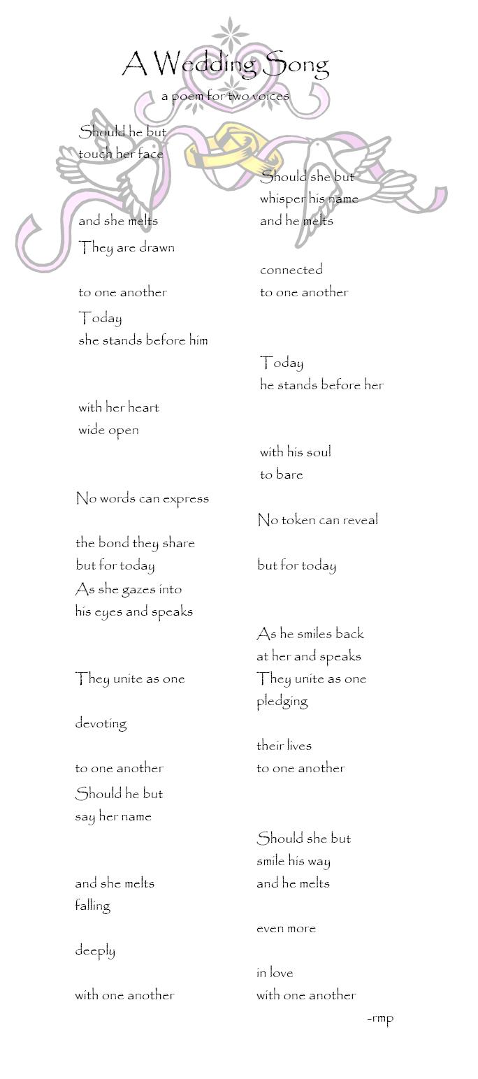 don't open ... don't throw away ...: Time Capsule: A Wedding Song--a ...