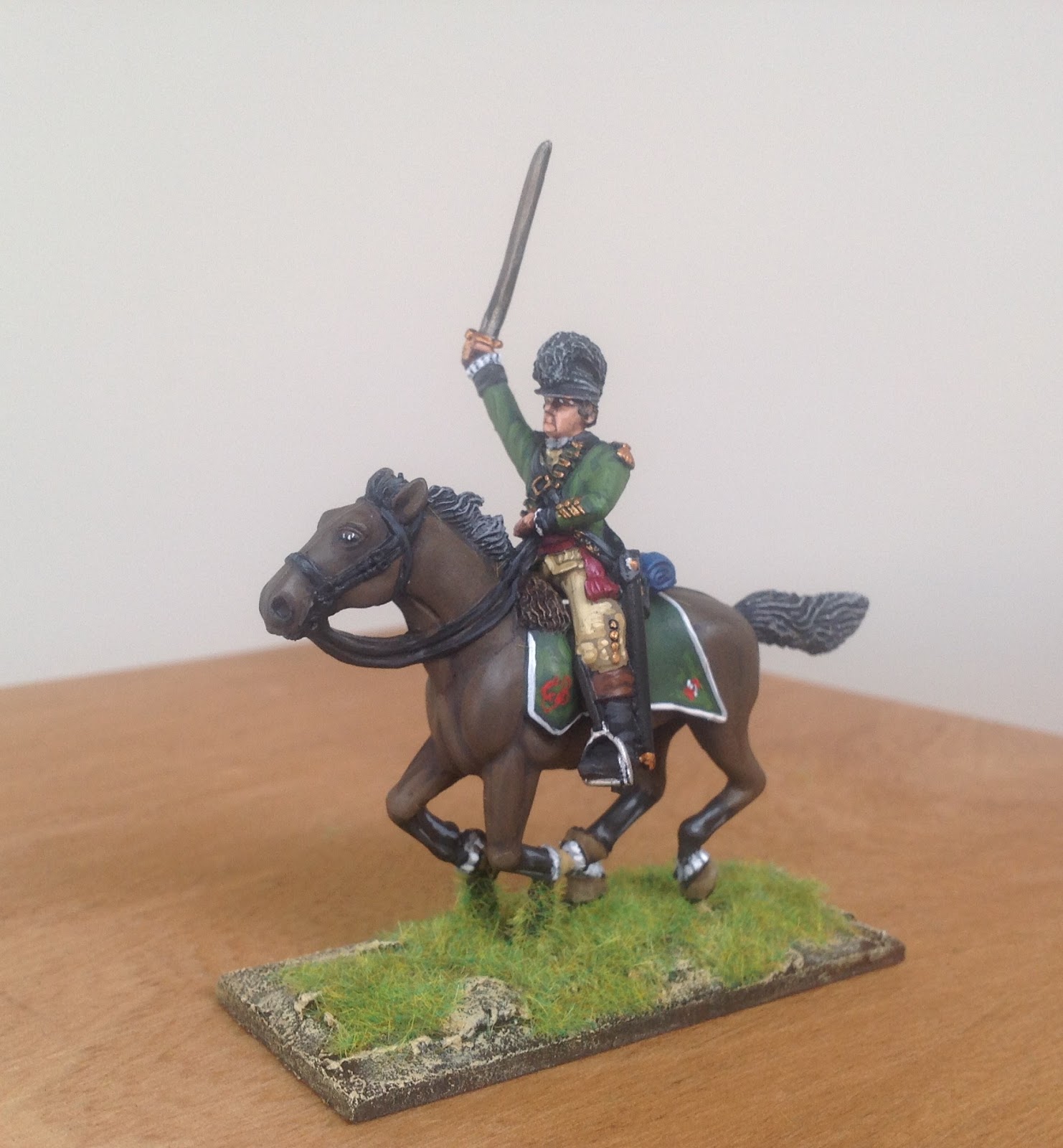 15mm paint shack: AWI 40mm Front Rank British Legion light cavalry