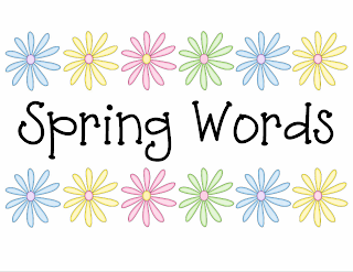 Spring File Folder Word Wall and Writing Prompts