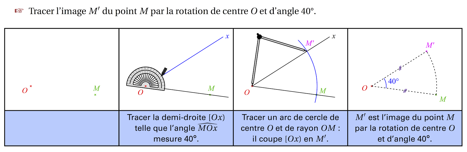 Cours de Maths / 4e 2016: CH 16 - Translation et rotation