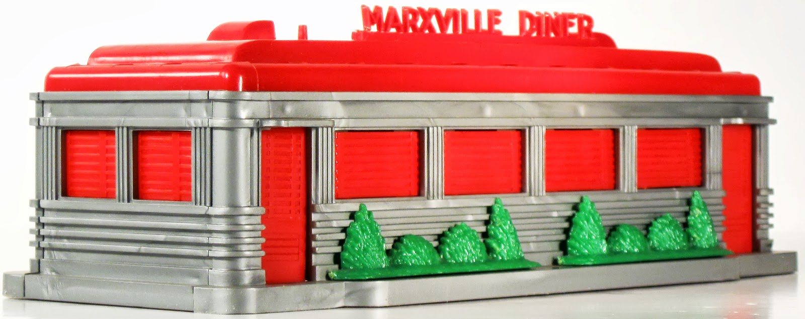 Toys and Stuff: Marx #3771 Diner - Silver w/Red Roof