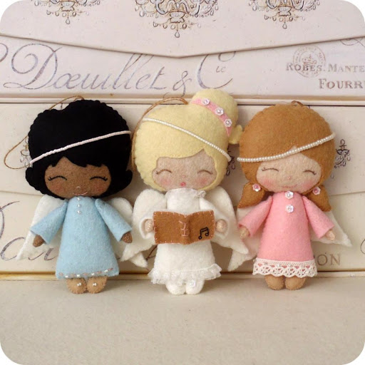 Felt angel molds - Felt Maniacs