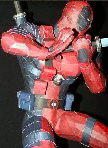 Deadpool Paper Model | Paperized Crafts