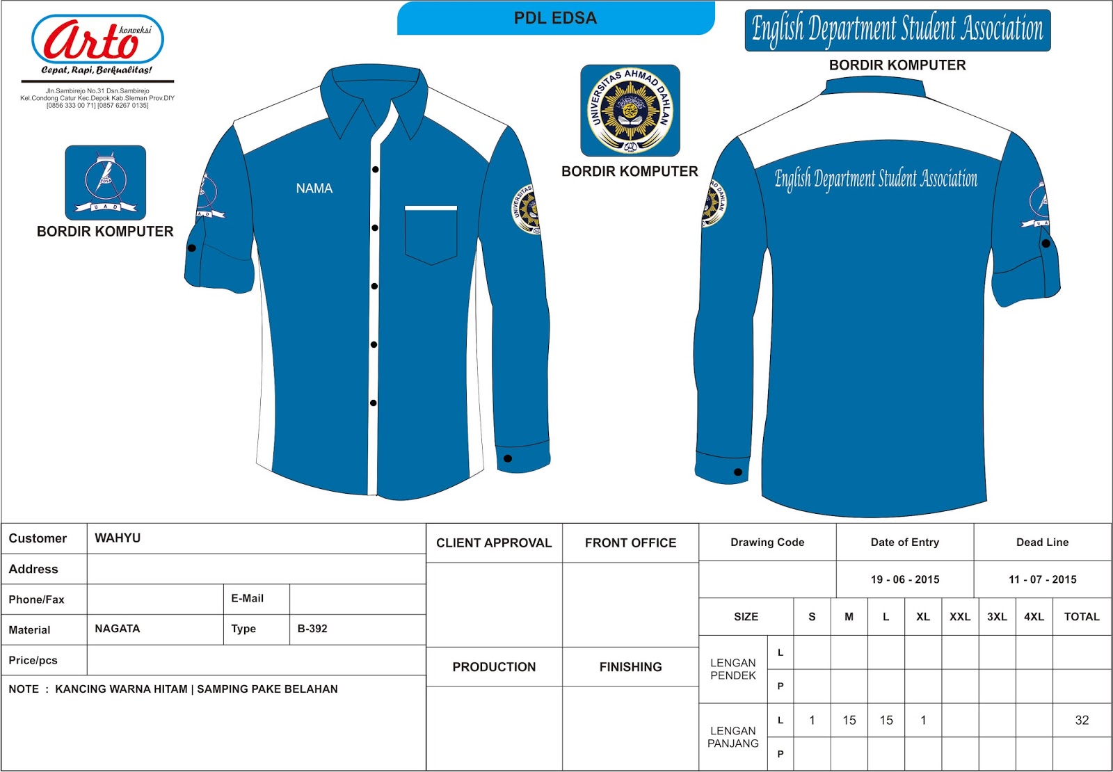 Download 100+ Desain Kemeja Organisasi, PDL, PDH, Korsa, Kemeja ...