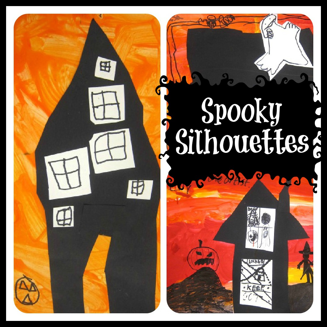 Art is Basic-- Art Teacher Blog: Spooky Silhouettes-- Kindergarten