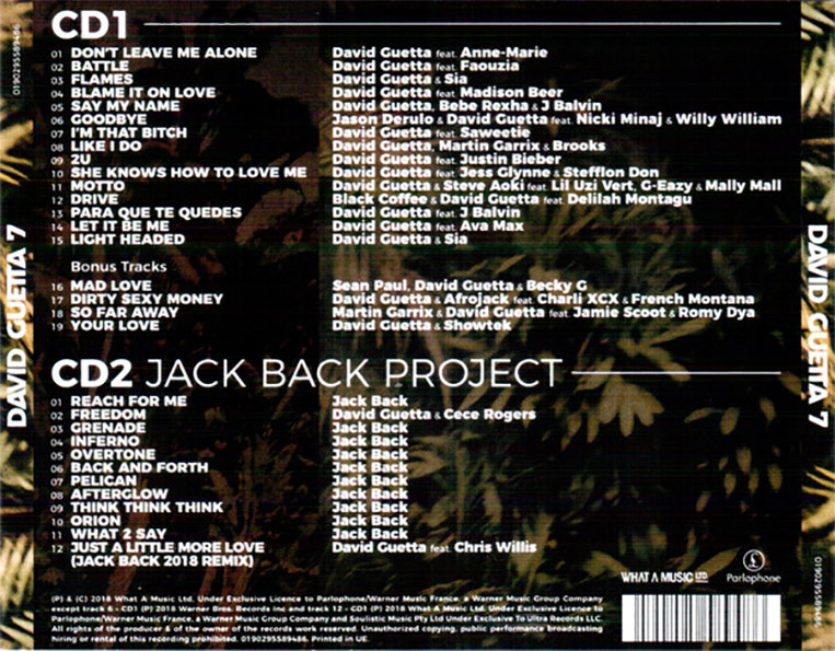 Encarte: David Guetta - 7 (Limited Edition) - Encartes Pop