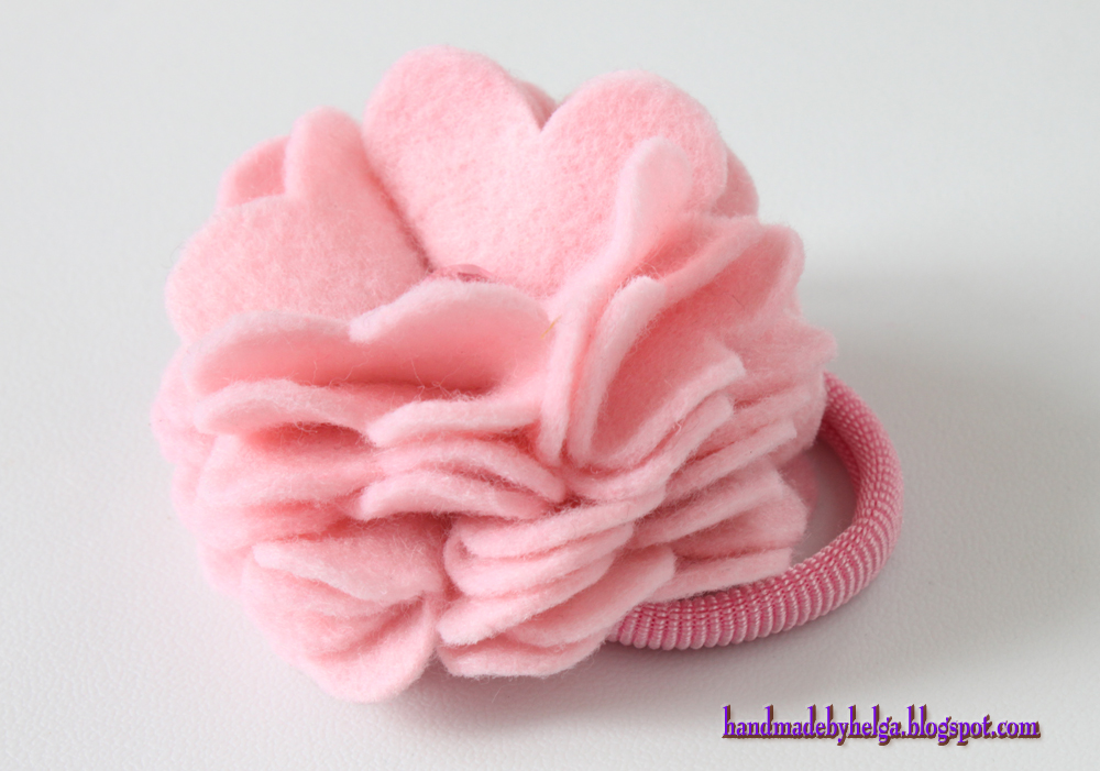 Handmade by Helga: Felt hair accessories for girl