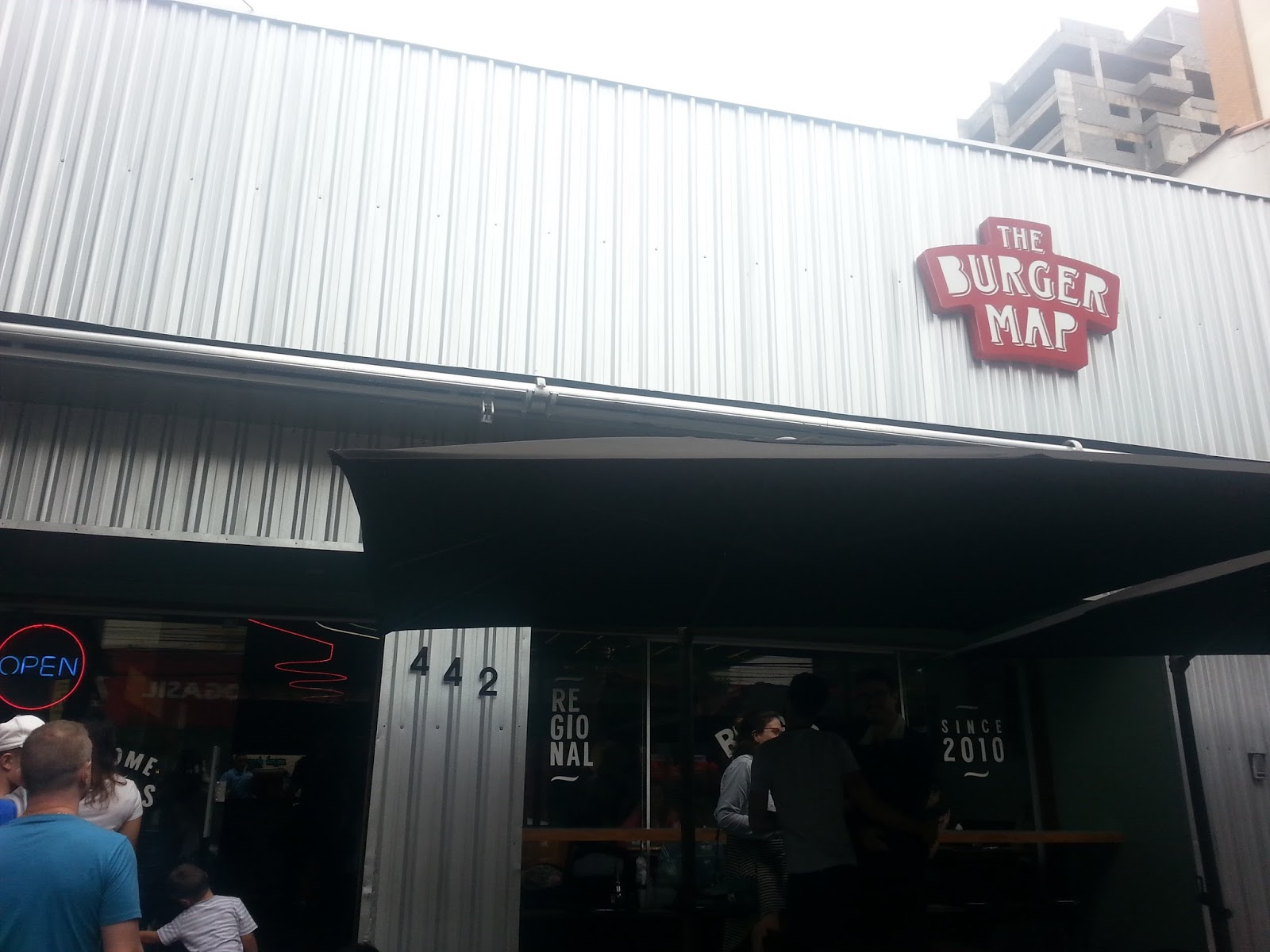 the burger map. - tofu colorido.