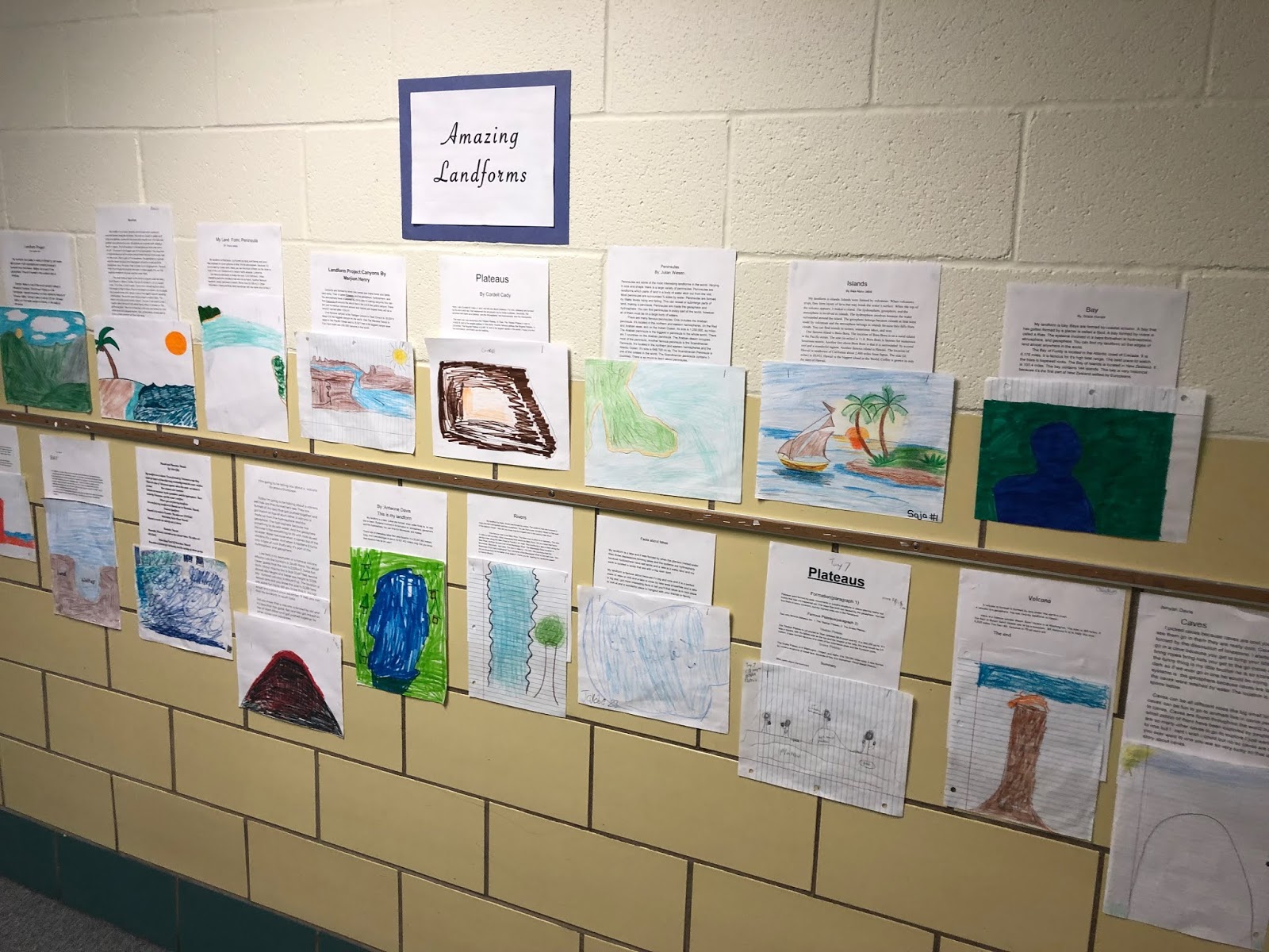 Mrs. Jenkins's 2018-2019 Fifth Grade Class: Amazing Landforms!