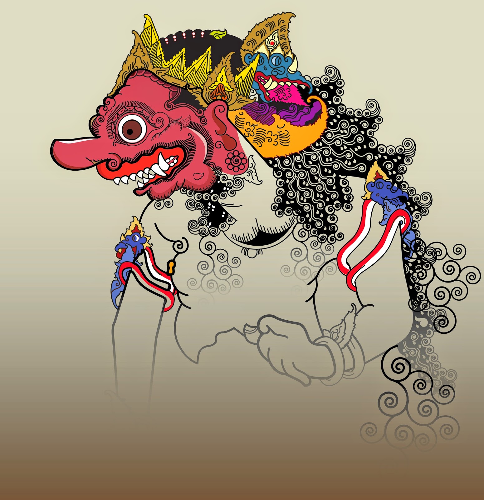 Jatmika: wayang vector Kumbakarna