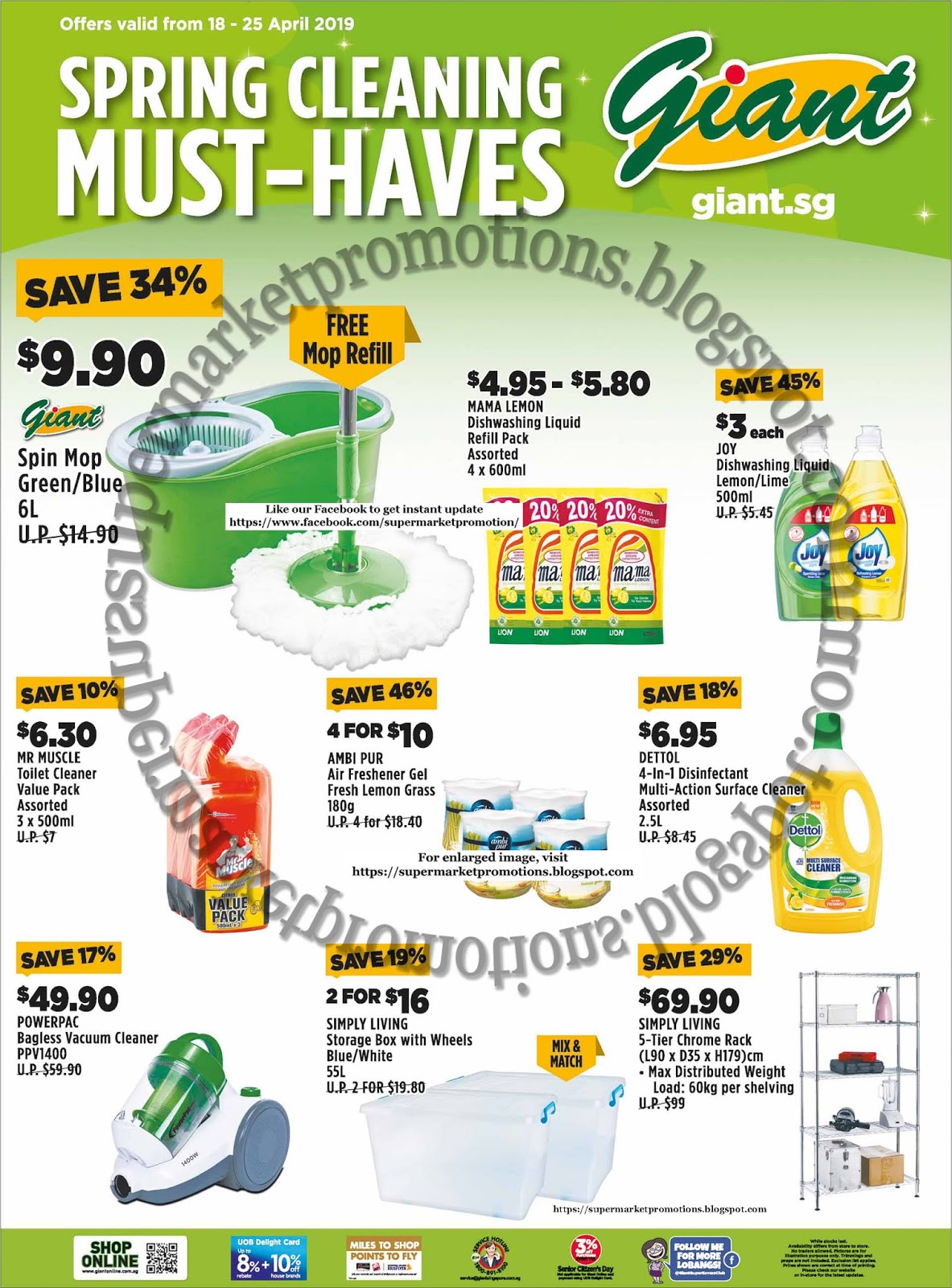 Giant Spring Cleaning Products Promotion 18 - 25 April 2019 ...