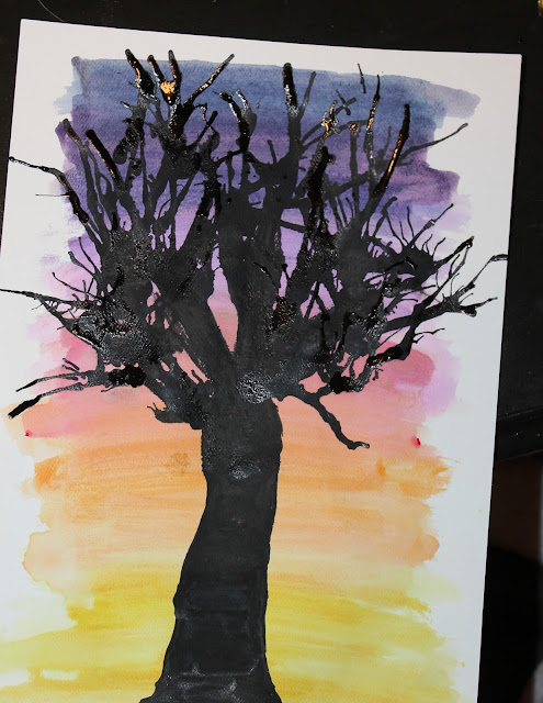 Lyndi's Projects: Spooky Old Tree Art