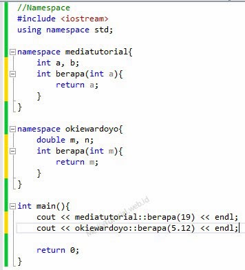 C++ No.14: Apa itu namespace, bagaimana cara menggunakannya?? | Cara Hatiku