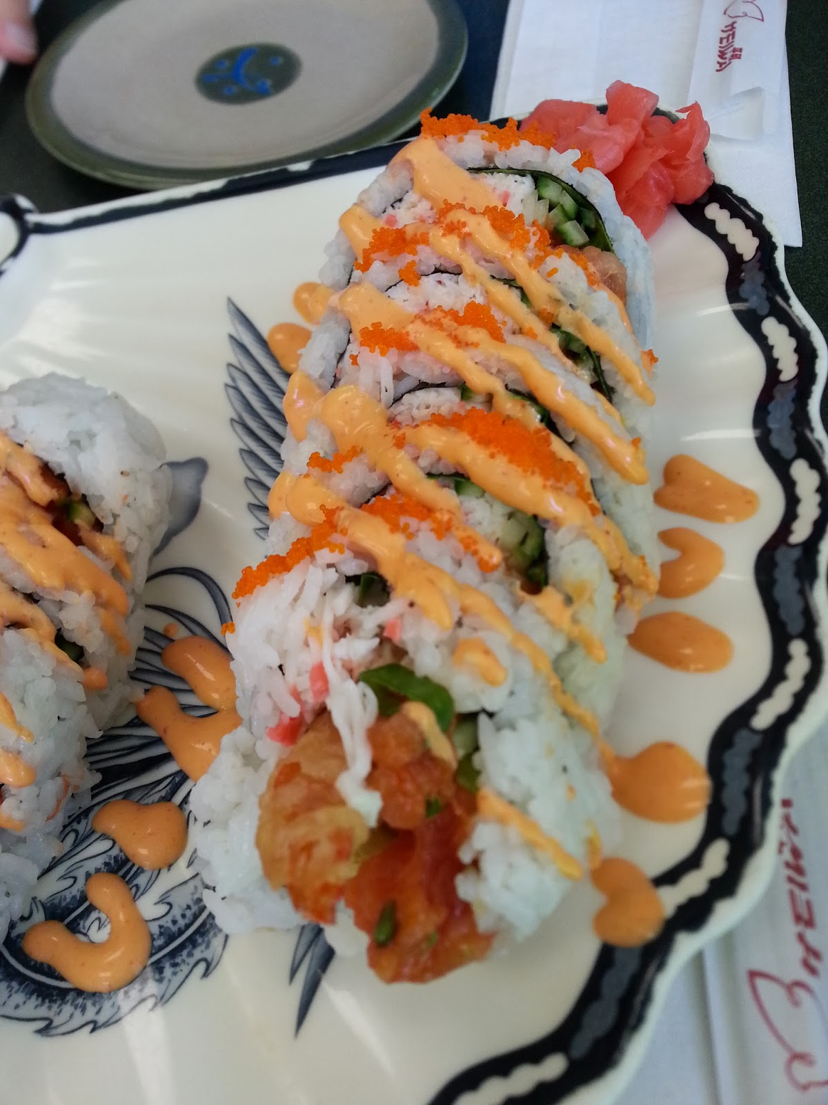 feeling famished: tokyo joe's sushi factory: da bomb rolls
