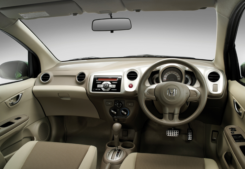 Honda Cars In India: New Honda Brio Interior Pictures.