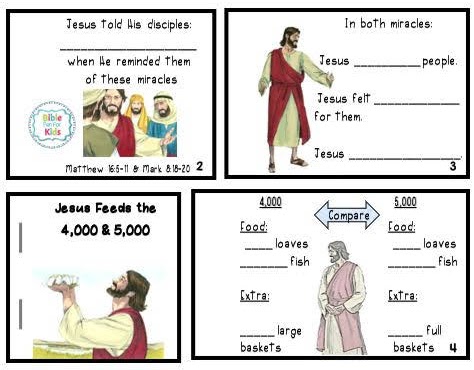 Bible Fun For Kids: Jesus Feeds the 4,000 and the 5,000