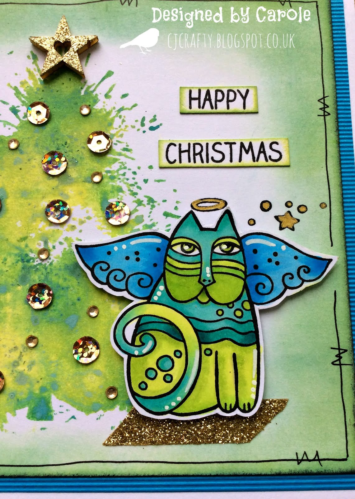 Craftilicious Creations: Cat Lovers Hop: Angel Cat