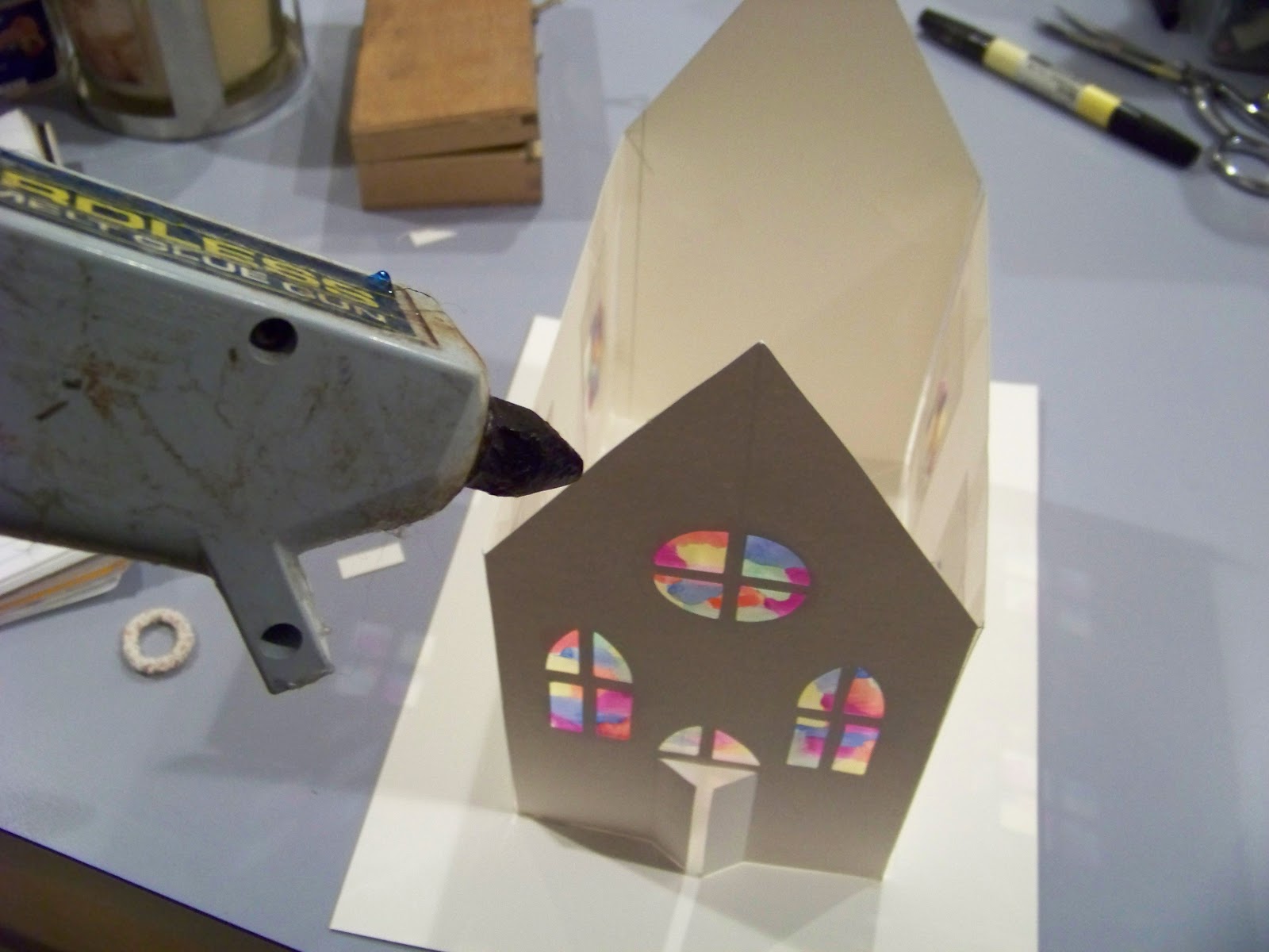 Iron Oak Farm: DIY Vintage Paper Church