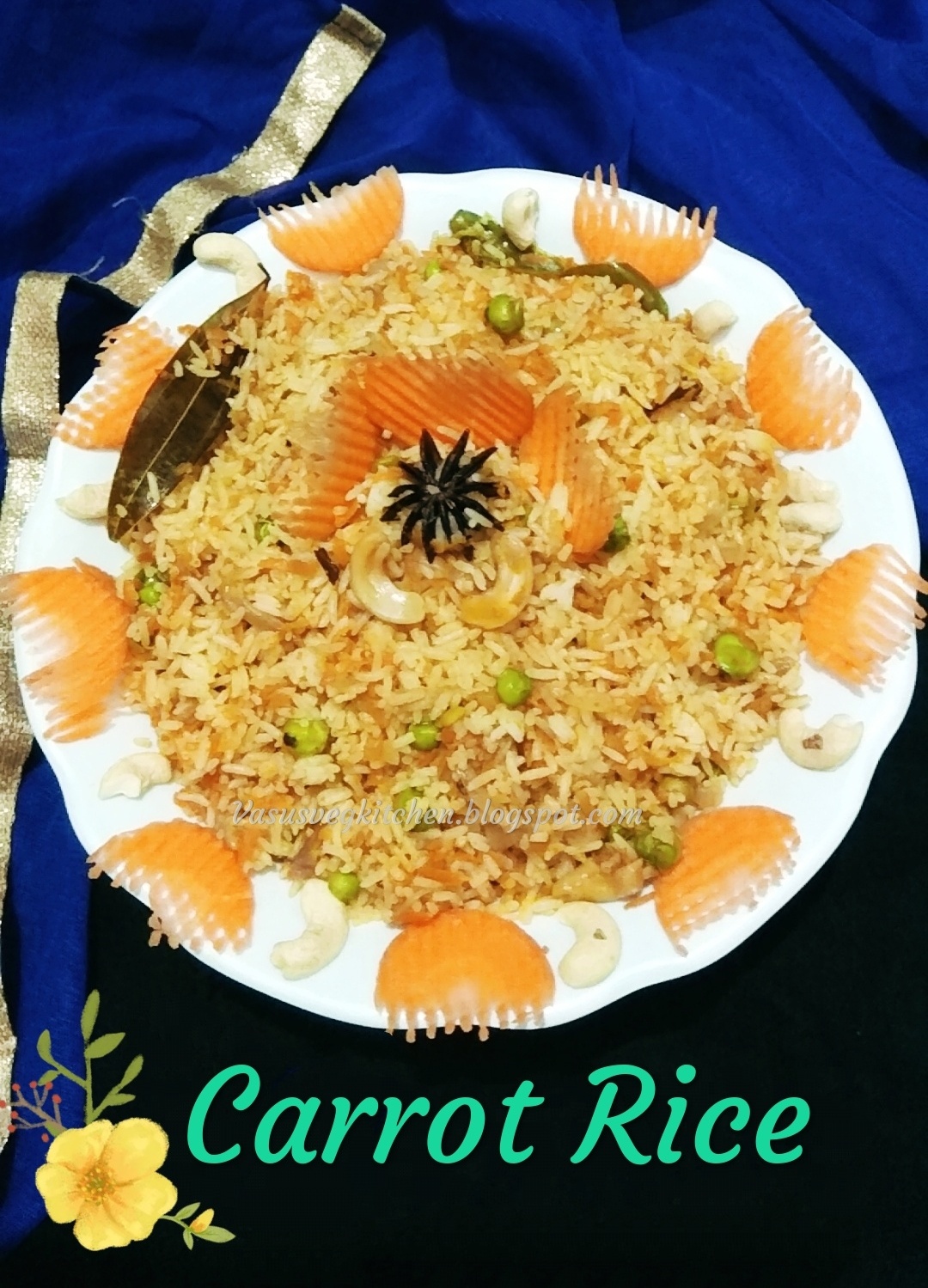 Vasusvegkitchen: Carrot Rice, Simple and healthy Carrot Rice, One pot ...