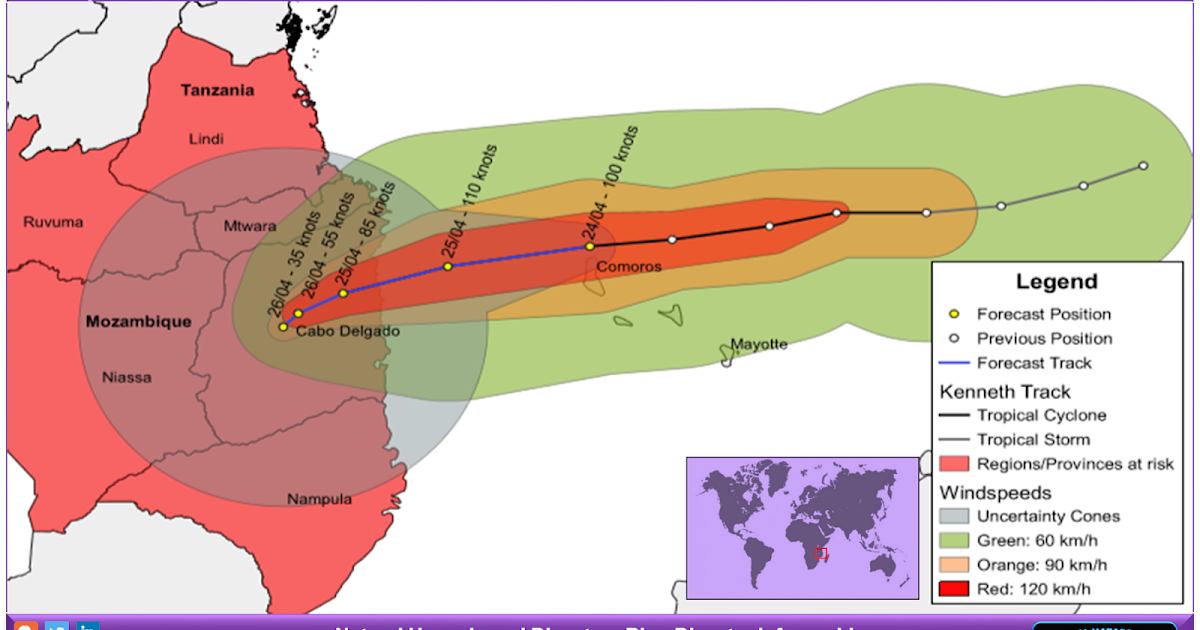 Natural Hazards and Disasters: Tropical Cyclone Kenneth