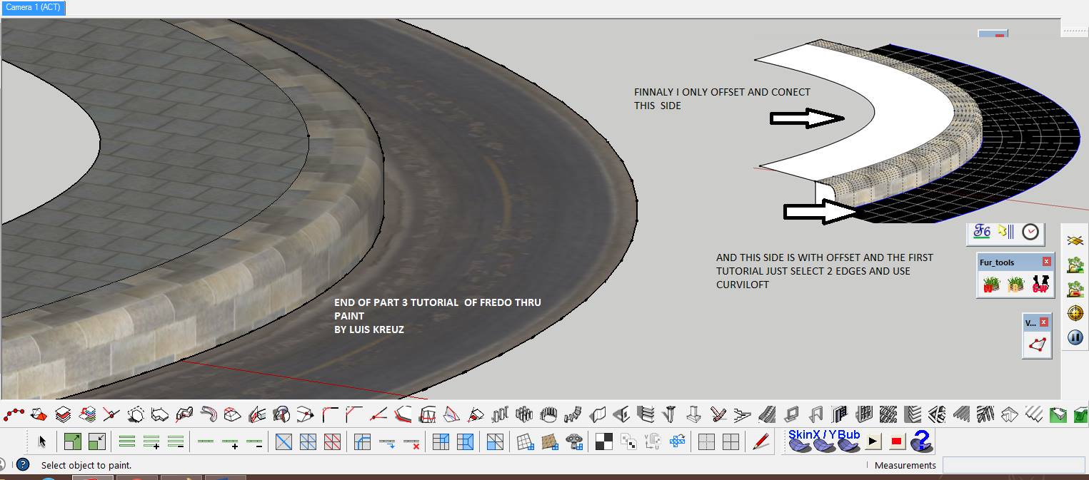 SKETCHUP TEXTURE: Sketchup tutorial - As perfectly texturize a curved ...