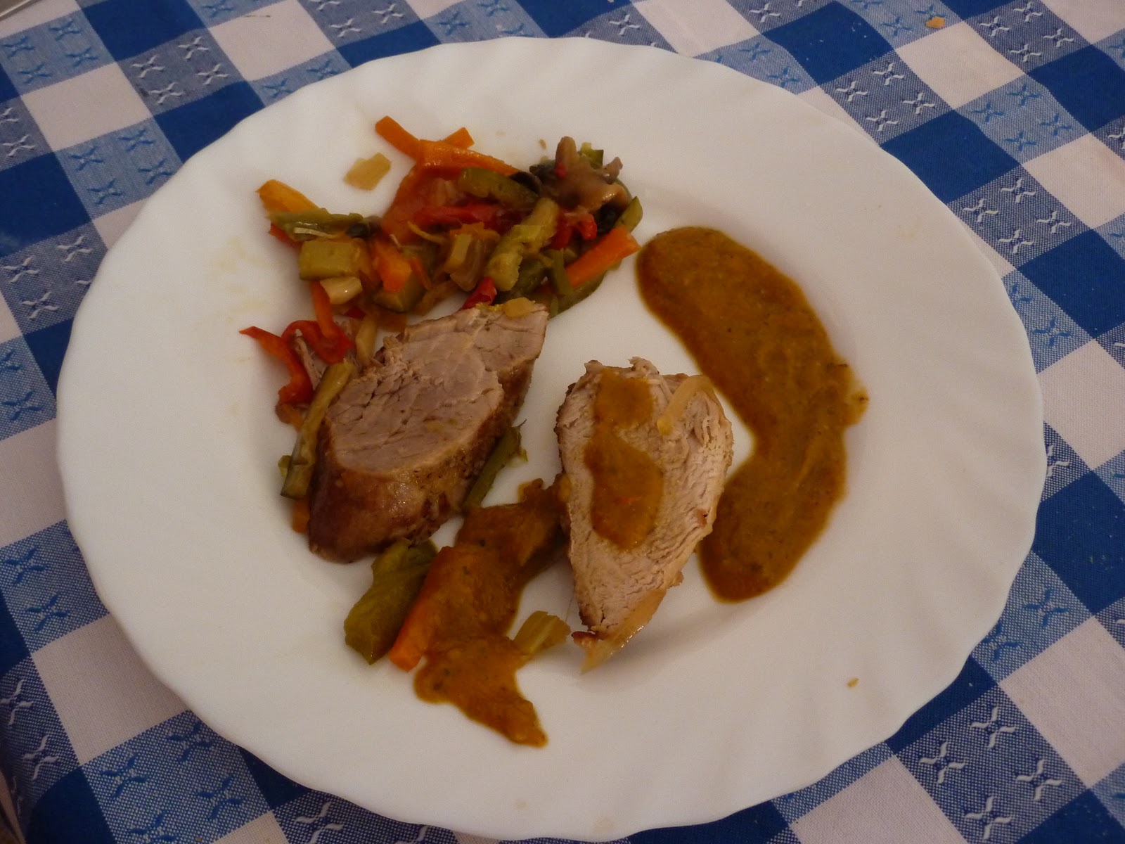 SOLOMILLO DE CERDO CON VERDURAS ~ la cuina de Babel
