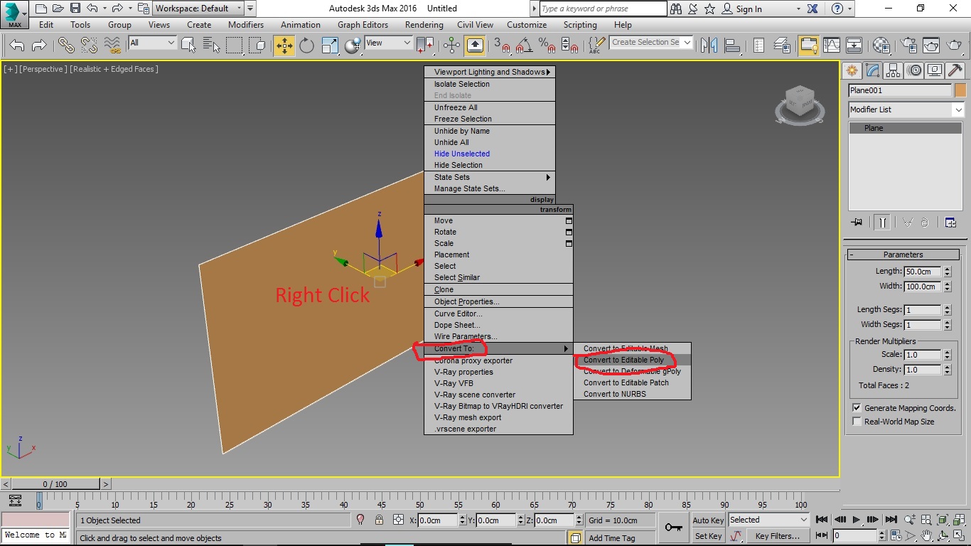 3d carving: Polygonal Modeling