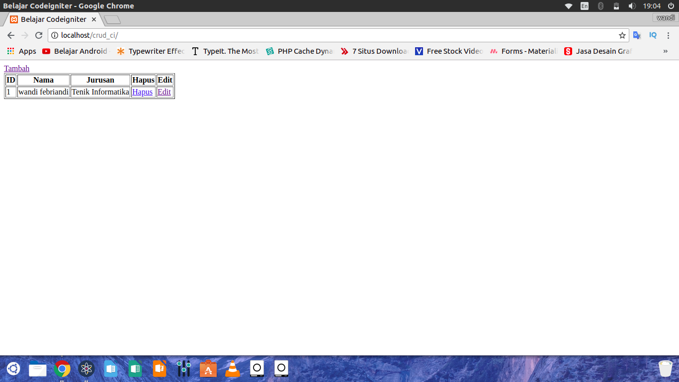 Edit data di codeigniter 3 - Jutse Coding