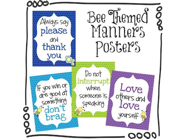 The Honey Bunch: Free Manners Posters