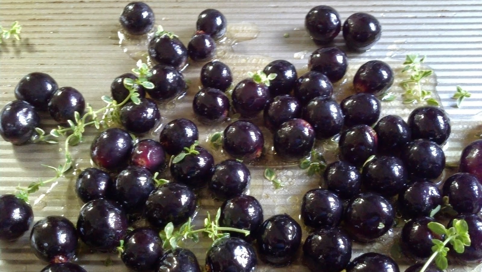 salted sugared spiced™: Lemon Thyme Roasted Grapes